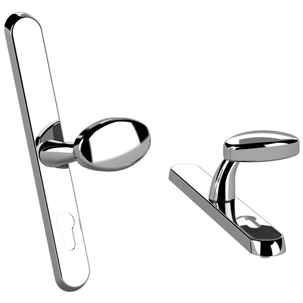 Affinity Plus Door Handle - 211mm Screw Centres - Offset Lever Pad For ...